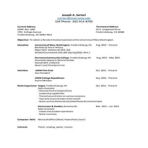 Joseph Resume Final | PDF