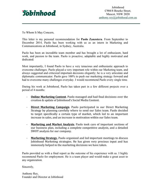 Maggie Letter of Recommendation | DOCX