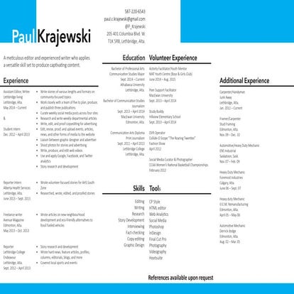 Paul Krajewski Resume | PDF
