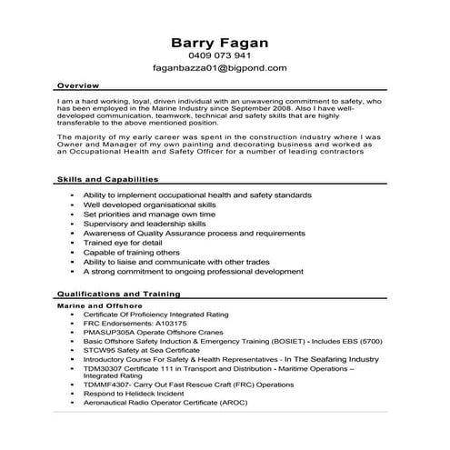 Alan's CV 1 2015 updated | PDF