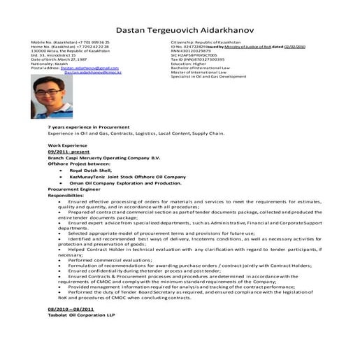 CV_Aidarkhanov Dastan-eng | DOCX | Computer Software and Applications ...