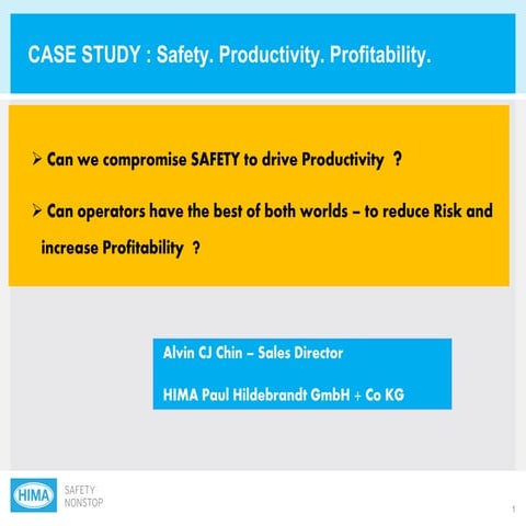 Case Study - Safety vs Profitabilty for FPSO Operations | PPT