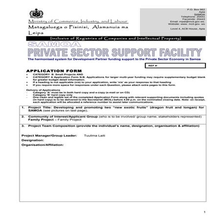 Achims Draft for Tuulima PSSF APPLICATION-April 2013 | DOC ...