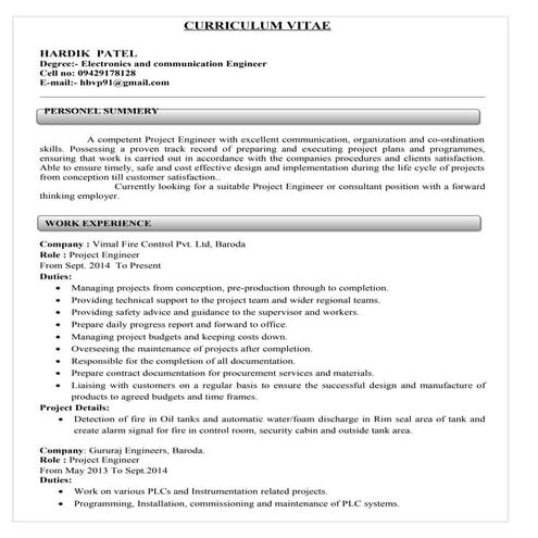 hardikPr | DOC | Civil Engineering Industry | Industries