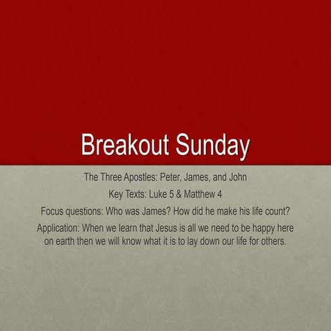 The Life of James | PPTX