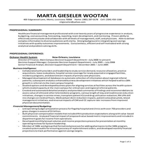 Sandra Lum resume | DOCX