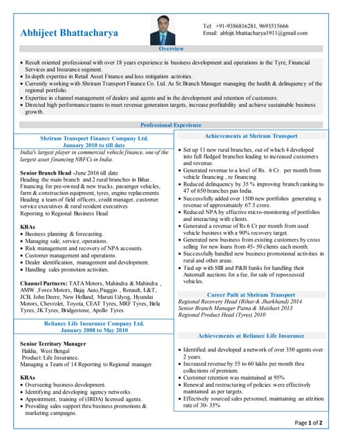 Vinod_Cv_1 | DOCX | Business Banking & Finance | Business