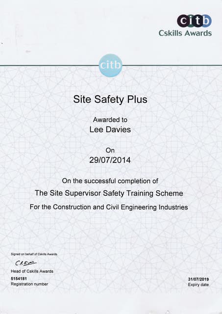 Iosh Managing Safely Certificate | PDF Iosh Managing Safely Certificate | PDF