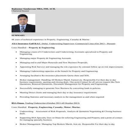 Rajkumar New CV | DOC