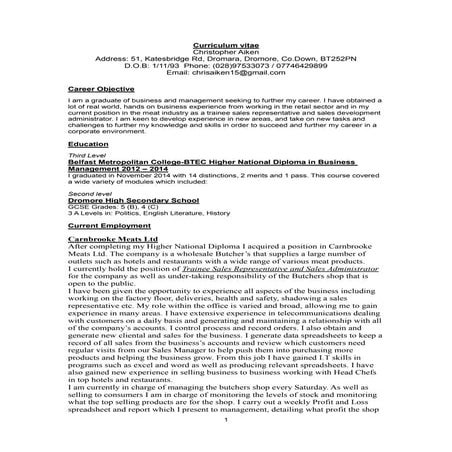 Cv Chris Aiken | PDF