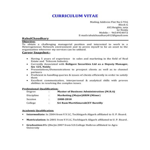 Priya dubey cv | DOCX