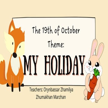My holiday | PDF
