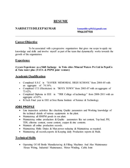 updated resume | DOC