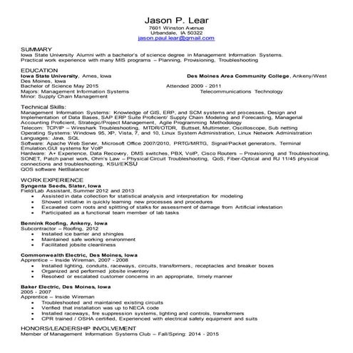 Resume - James Bailey | PDF