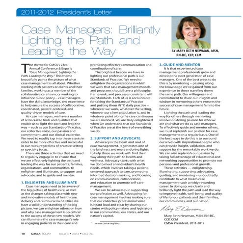 Case Managers Brilliantly Lighting the Path and Leading the Way | PDF