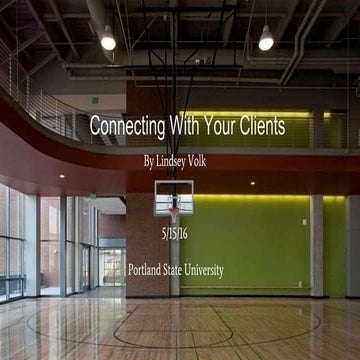 Connecting With Your Clients | PPTX