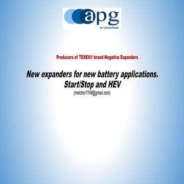 Expanders for battery | PPTX