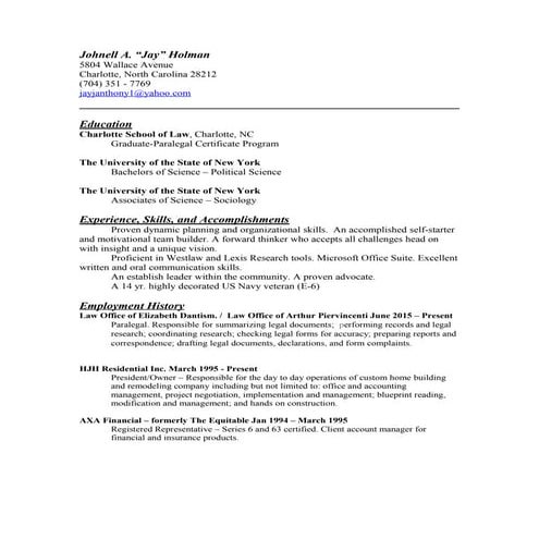 Alfred resume | DOCX