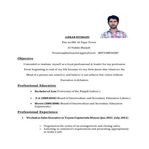 Abrar CV | PDF