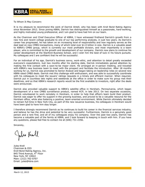 Dante Letter of Recommendation from SKuritz (final) | PDF