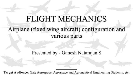 Sideslip | Flight Mechanics | GATE Aerospace | PPTX