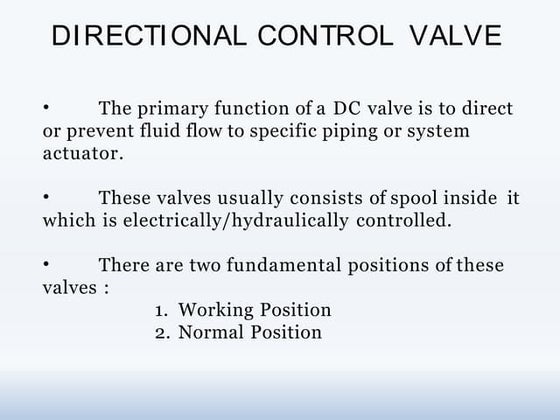 Flow control valves | PPTX | Technology & Computing