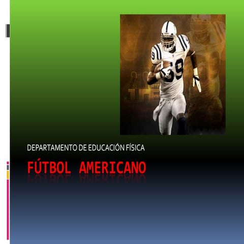 Fútbol americano Información Visual 3º ESO | PPTX