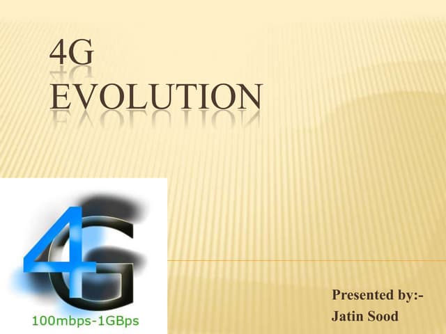 presentation on 4g technology | PPTX