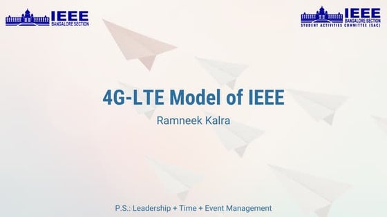 Best Practices of IEEE Student Branch Planning & Operations! | PPT