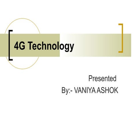 4g technology | PPT