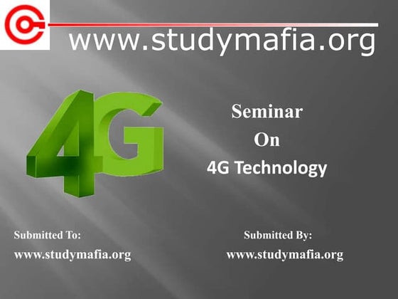 presentation on 4g technology | PPT