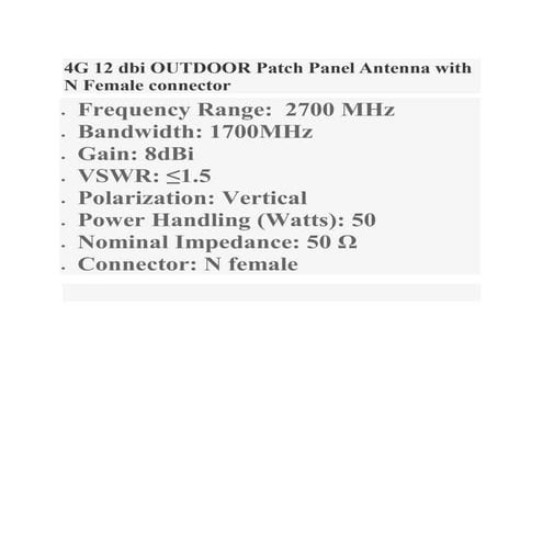 patch panel antenna | PDF