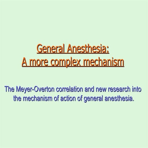 4 General Anesthesia Presentation | PPT
