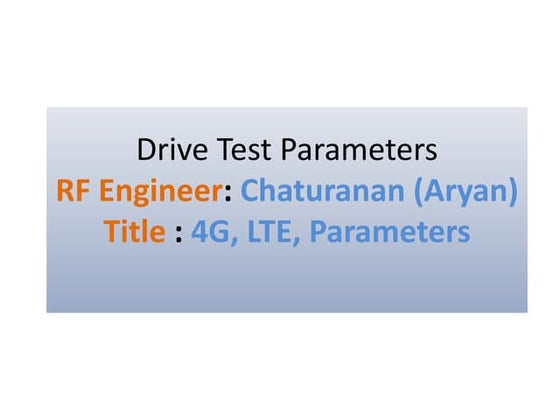 Drive Testing Guide XRO and CAL.pptx