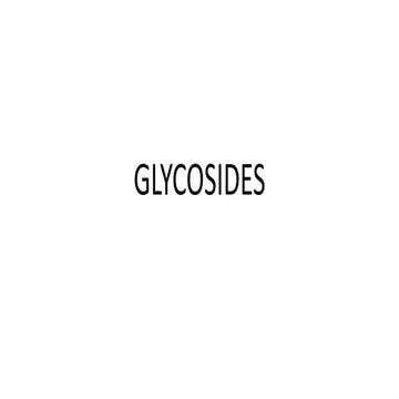 Glycosides | PDF
