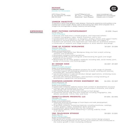 Carlos Sosa Resume | PDF