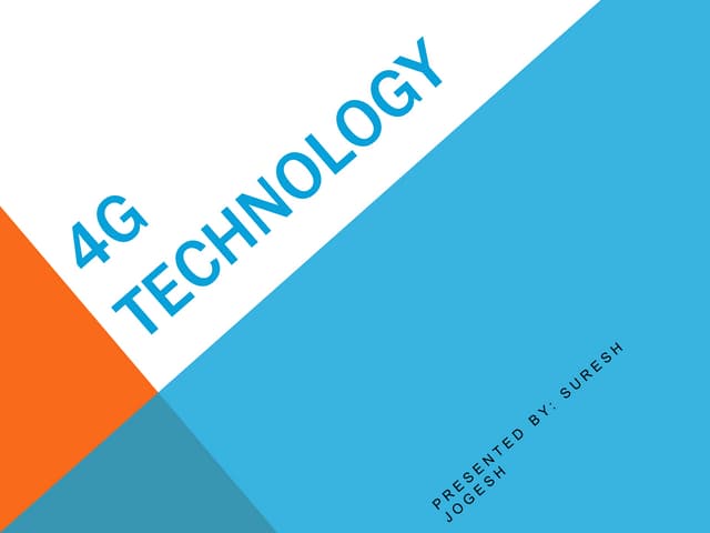 presentation on 4g technology | PPTX