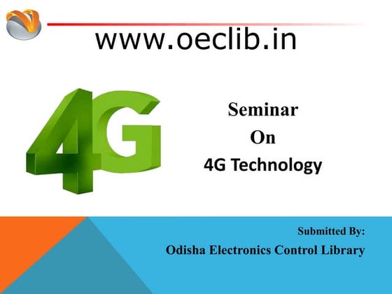 presentation on 4g technology | PPT