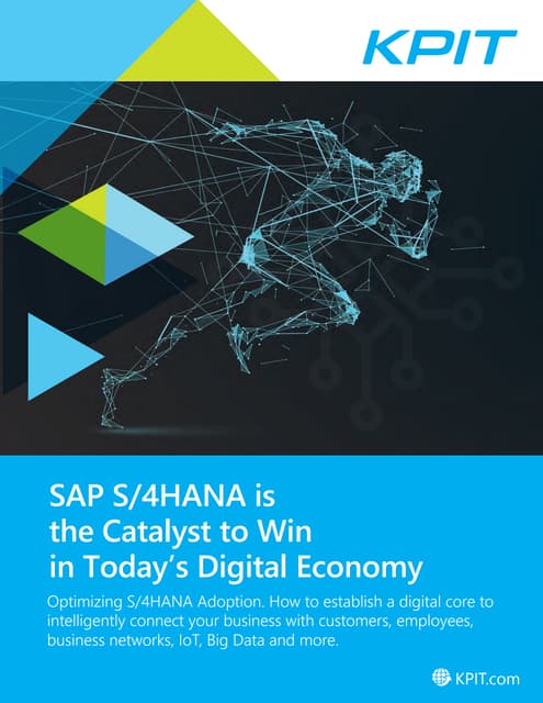 Digital Core Transformation - SAP S/4HANA | PDF | Internet of Things ...