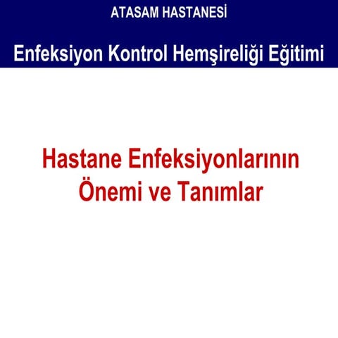hastane enfeksiyonları | PPT