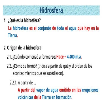 La hidrosfera para alumnos de 1º ESO.pptx