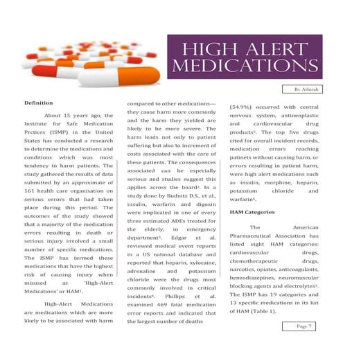 HIGH ALERT MEDICATIONS- 2024 ISMP Update | PPTX