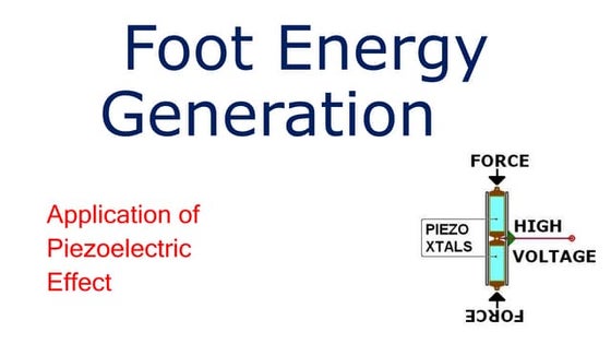 FOOT STEP POWER GENERATION | PPTX | Physics | Science