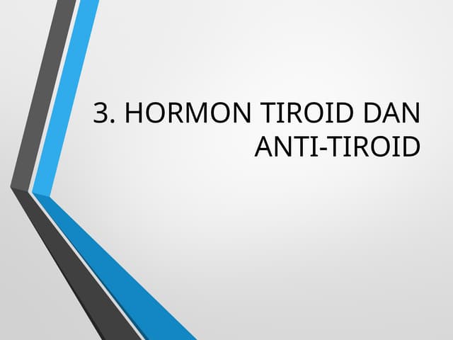 Hormon tiroid | PPTX