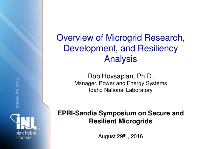 2 4 Overview Of Microgrid Research Development And Resiliency Analy…