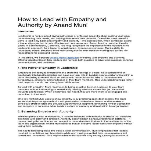 How to Lead with Empathy and Authority by Anand Muni.docx