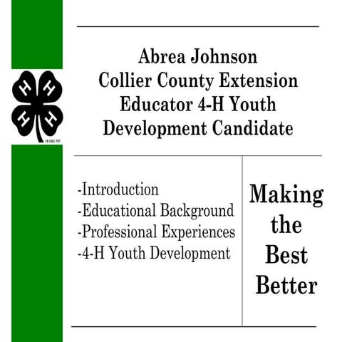 4-H Youth Development | PPT