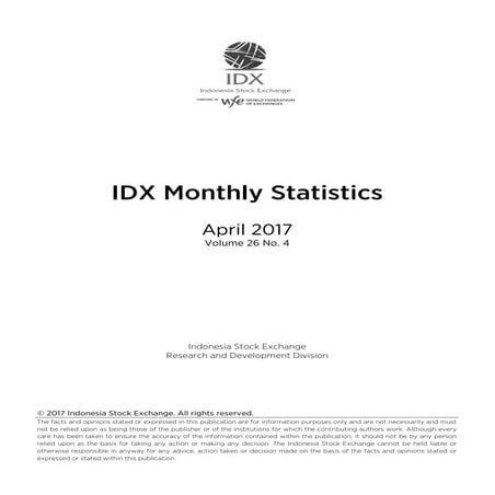 4 Idx Monthly Statistics April 2017 Pdf