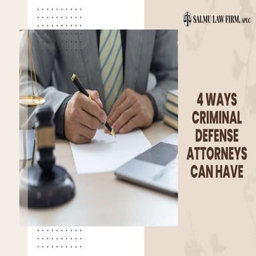 4 Importance Of Criminal Defense Attorneys | PPTX