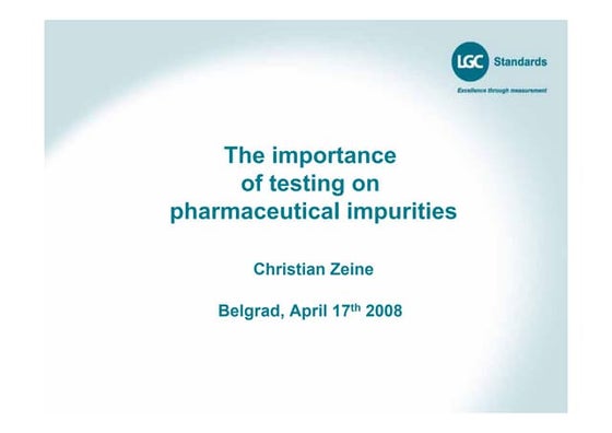 ICH- Q3 Impurity | PPTX